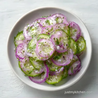 Easy Cucumber Salad in 10 Minutes - Just My Kitchen